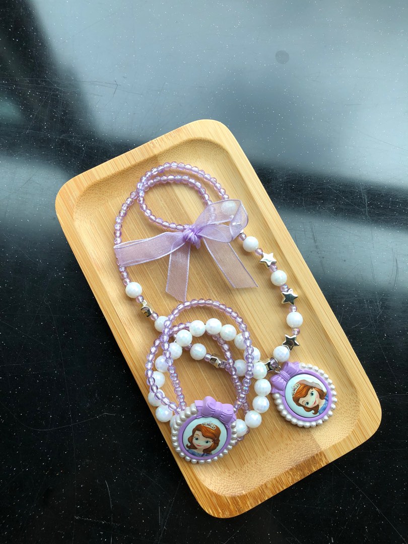 Sofia the First handmade jewelry set, Women's Fashion, Jewelry & Organisers, Body Jewelry on ...