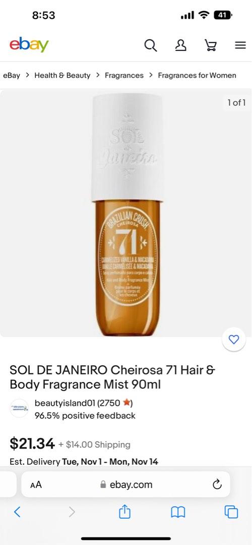 SOL DE JANEIRO Cheirosa 71, Beauty & Personal Care, Fragrance ...