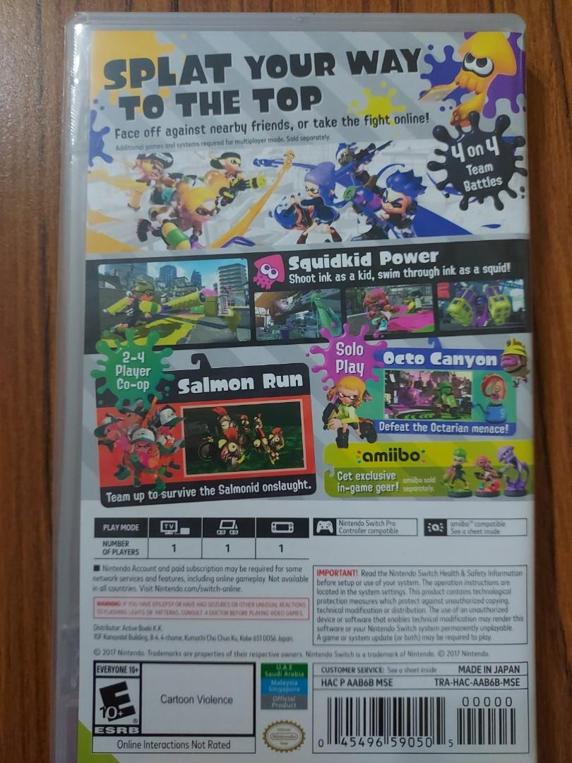Splatoon 2, Video Gaming, Video Games, Nintendo on Carousell
