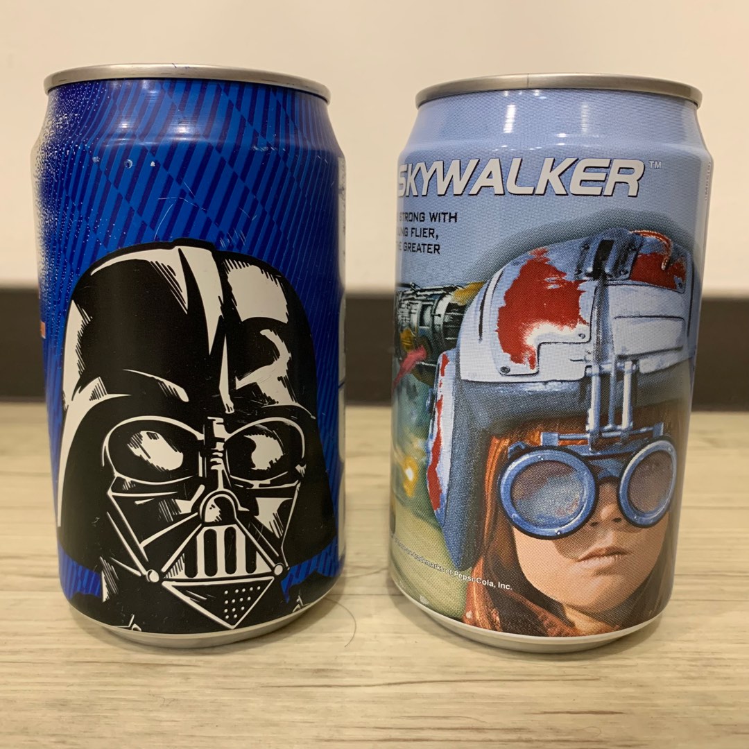 Star Wars Vintage Pepsi Can Darth Vader Anakin Skywalker Original ...