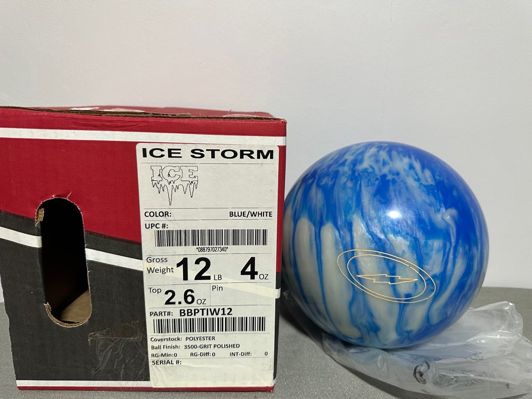 Storm Ice 12lbs Spare Bowling Ball, Sports Equipment, Sports & Games ...