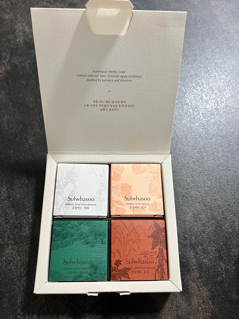 Sulwhasoo Herbal Soap Trial Kit, Beauty & Personal Care, Face, Face ...