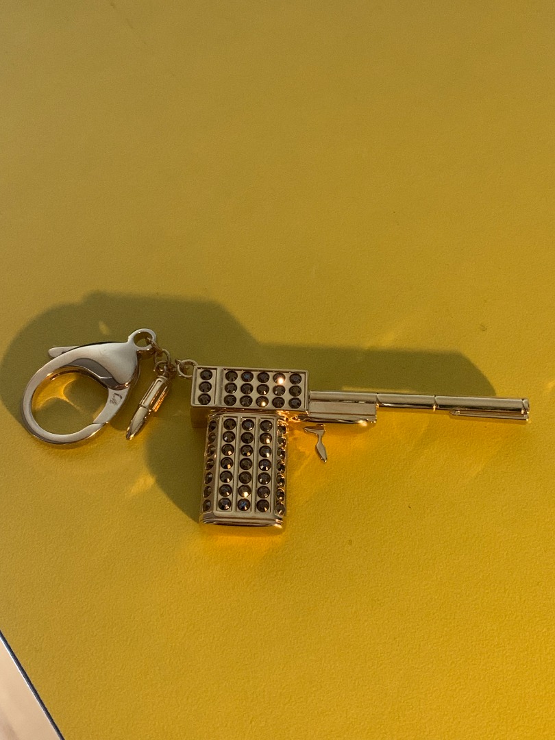 Swarovski Gun Keychain, Women's Fashion, Jewelry & Organisers, Charms ...