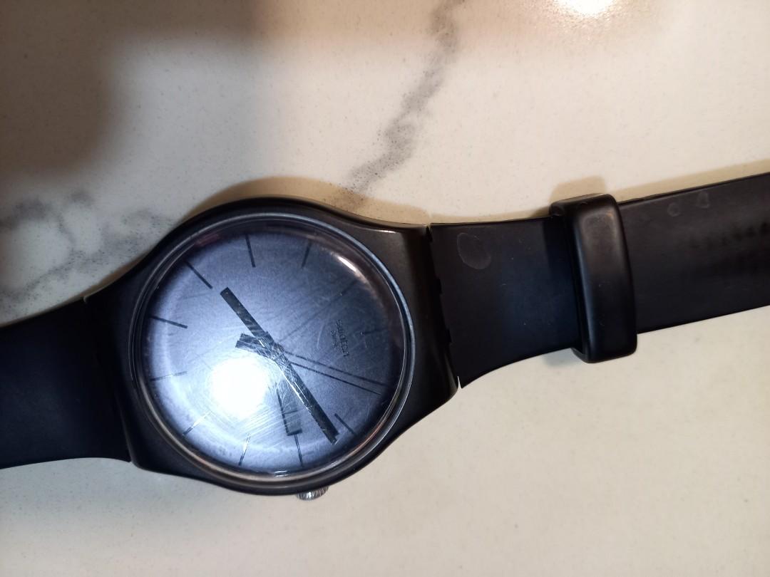 SWATCH ALL BLACK Original watch, Men's Fashion, Watches & Accessories ...