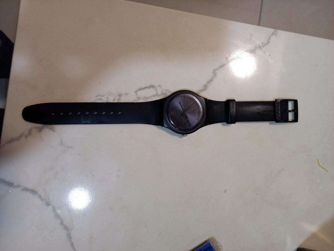SWATCH ALL BLACK Original watch, Men's Fashion, Watches & Accessories ...