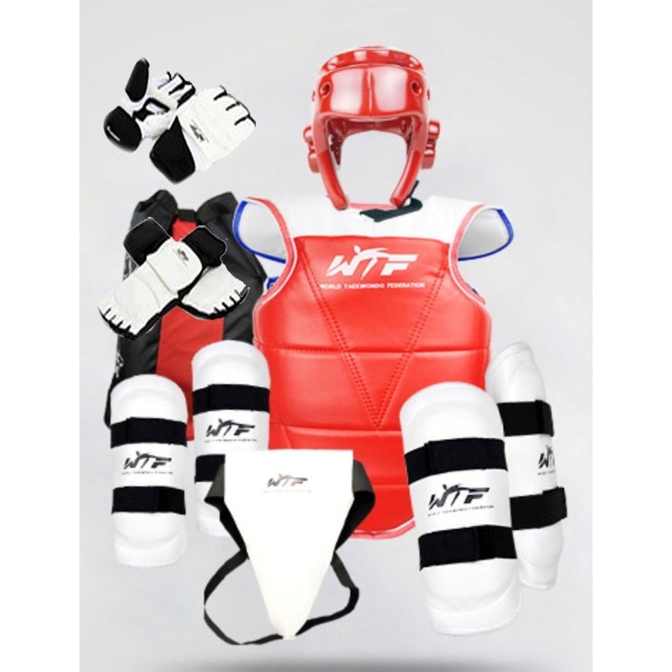 Taekwondo protective gears 10 in1 /TKD sparring gears KIDS/TKD shin ...