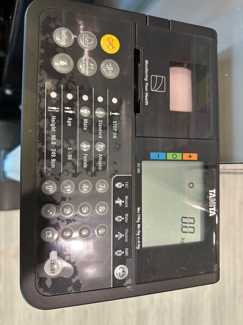 Tanita DC-360 BMI scale, Health & Nutrition, Health Monitors & Weighing ...