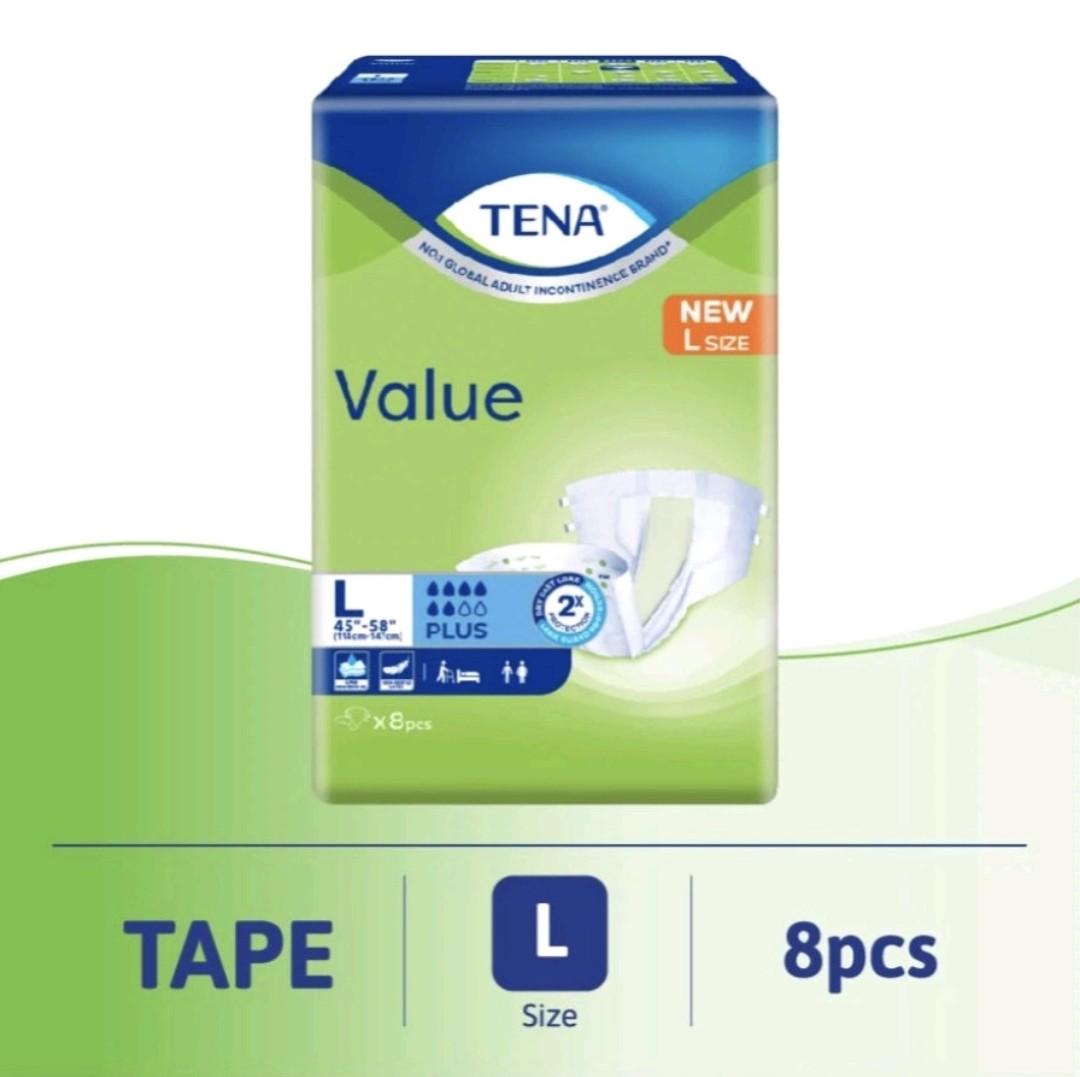 TENA Adult Diapers L Size (1 carton), Health & Nutrition, Assistive & Rehabilatory Aids, Adult ...