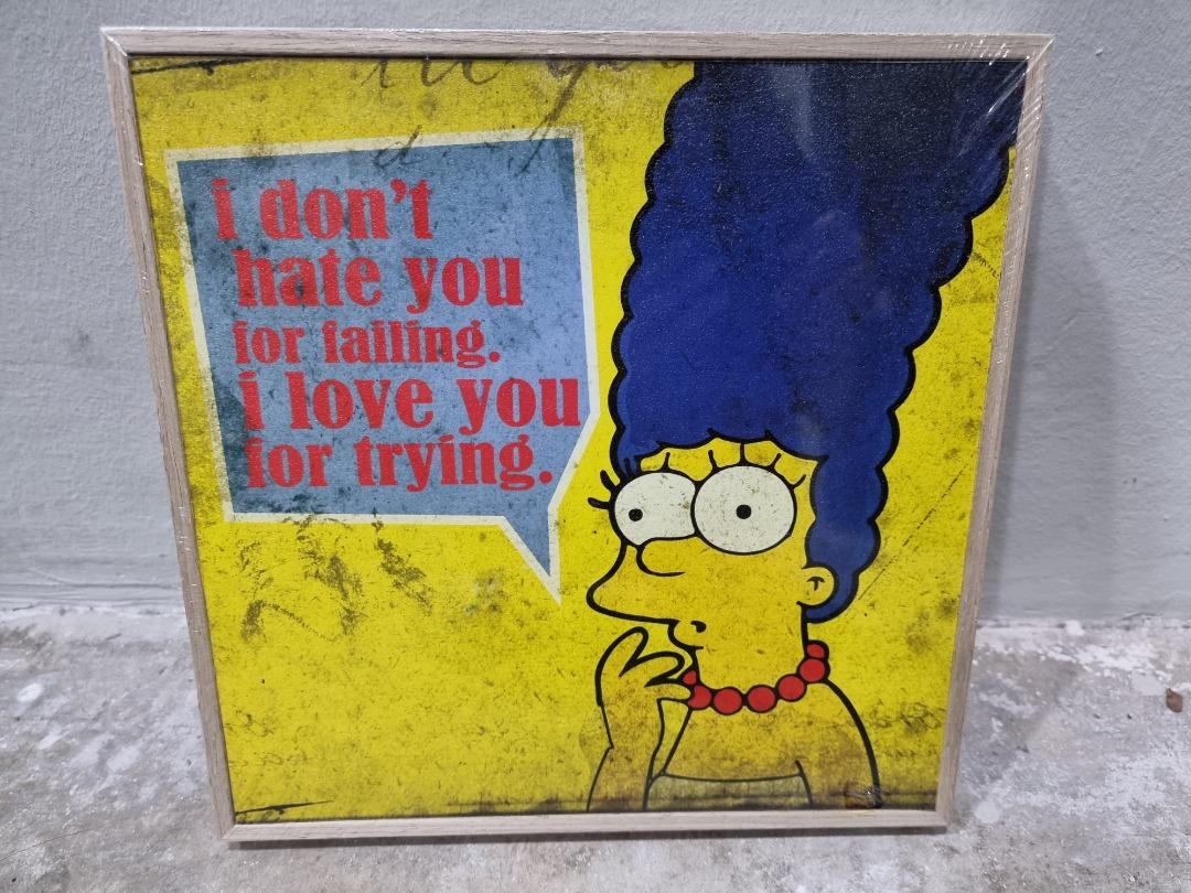 Simpsons / Flintstone / Tom / Sylvester / Betty Boop POP ART FRAMES ...
