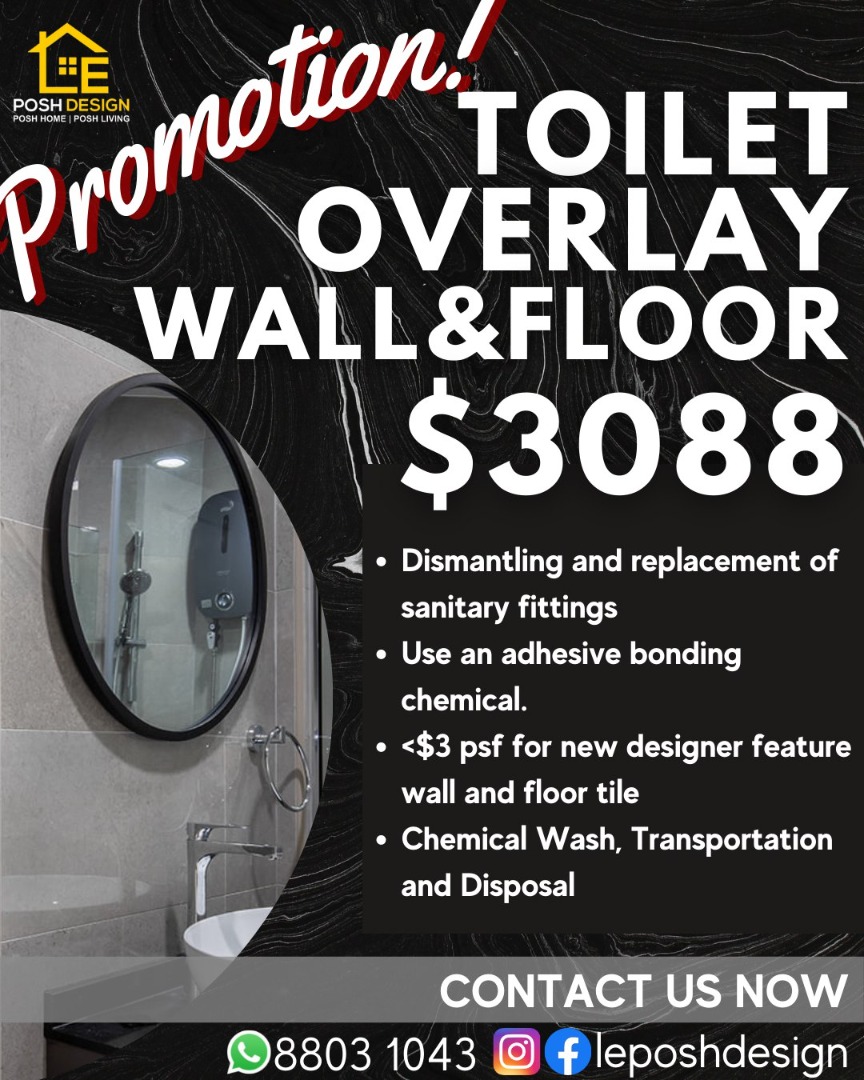 Toilet Overlay Wall and Floor | Hack and Re-tile | Promotion, Furniture ...