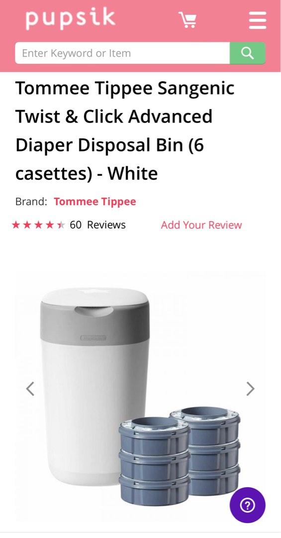 Tommee Tippee Sangenic diaper bin, Babies & Kids, Bathing & Changing, Other Baby Bathing ...