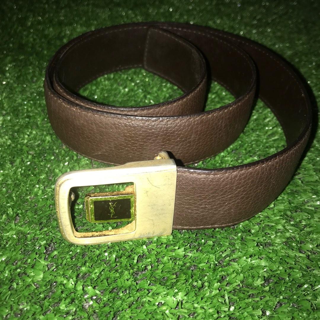 Vintage YSL Belt Leather, Men's Fashion, Watches & Accessories, Belts ...