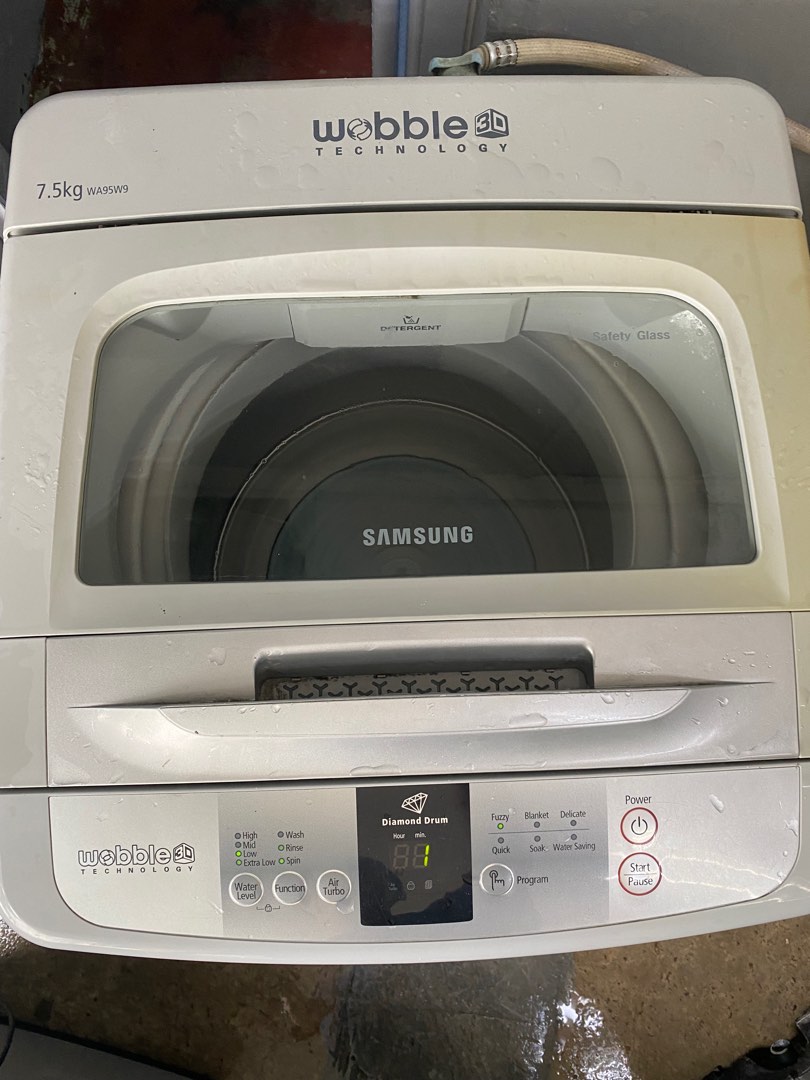 White Samsung 7.5KG Top Loading Washing Machine, TV & Home Appliances ...