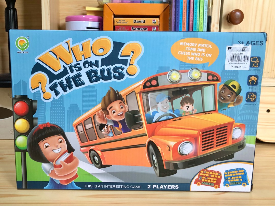 Who Is On the Bus Game, Hobbies & Toys, Toys & Games on Carousell