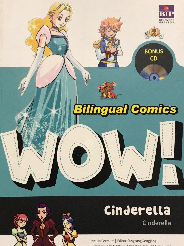 WOW! Cinderella Bilingual Comics (Komik Dua Bahasa, Inggris dan Indonesia), Buku & Alat Tulis ...