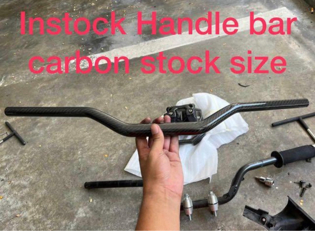 Xmax / nmax naked handle bar carbon kevlar ori. Not lay over or water ...