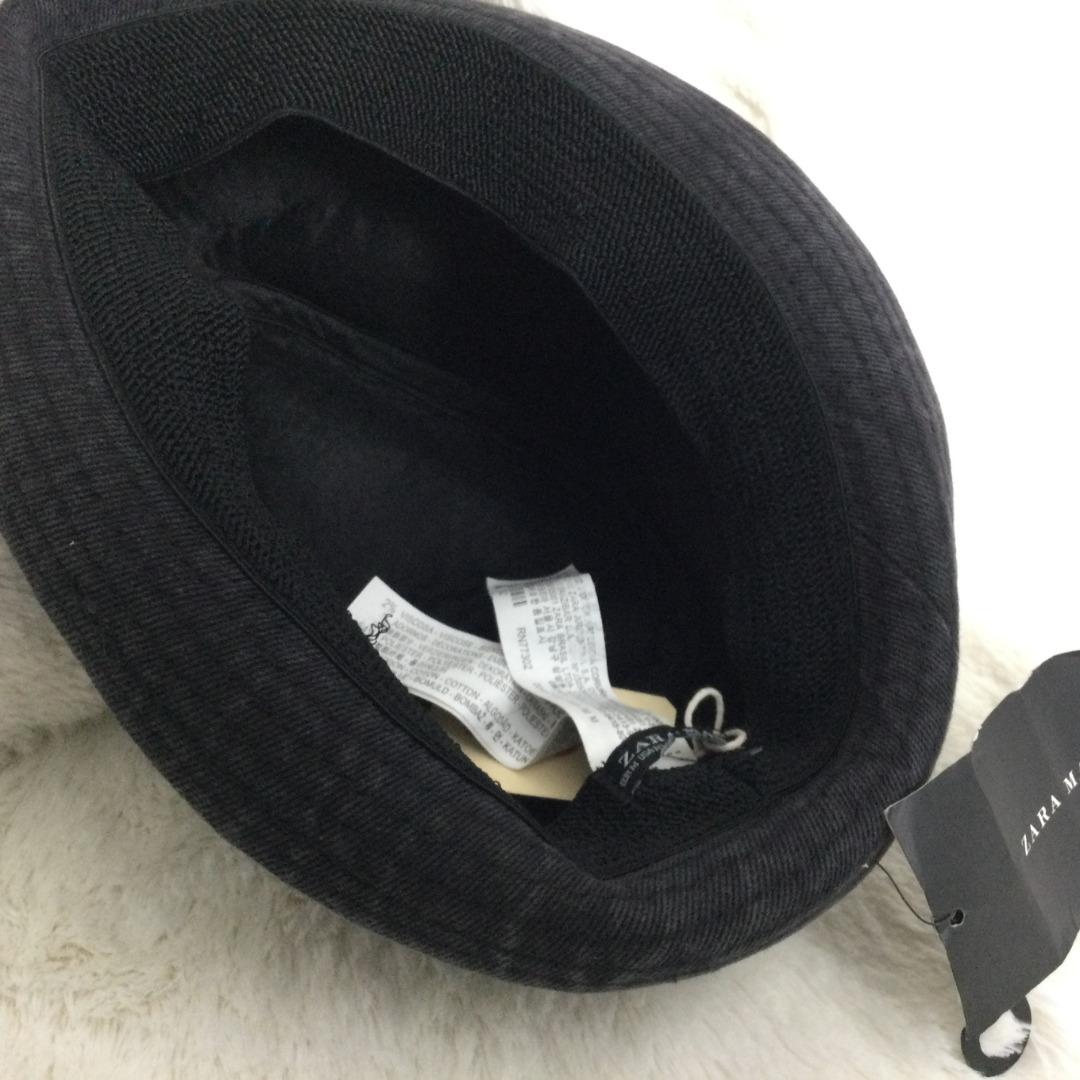 ZARA MAN Fashion HAT Fedora Pork Pie Charcoal Gray Black Men's - M ...