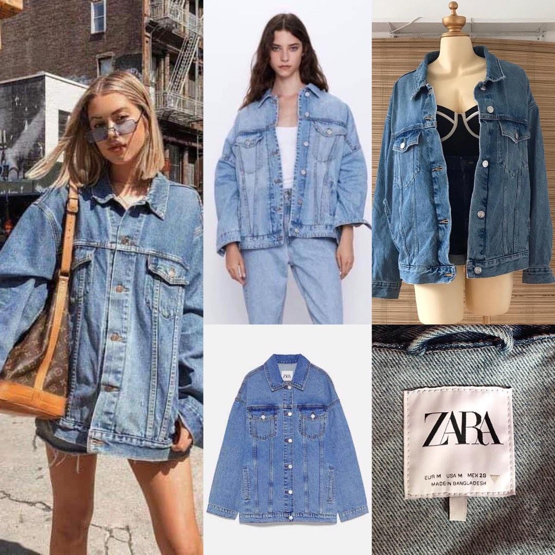 ZARA oversized denim jacket, Women's Fashion, Coats, Jackets and ...