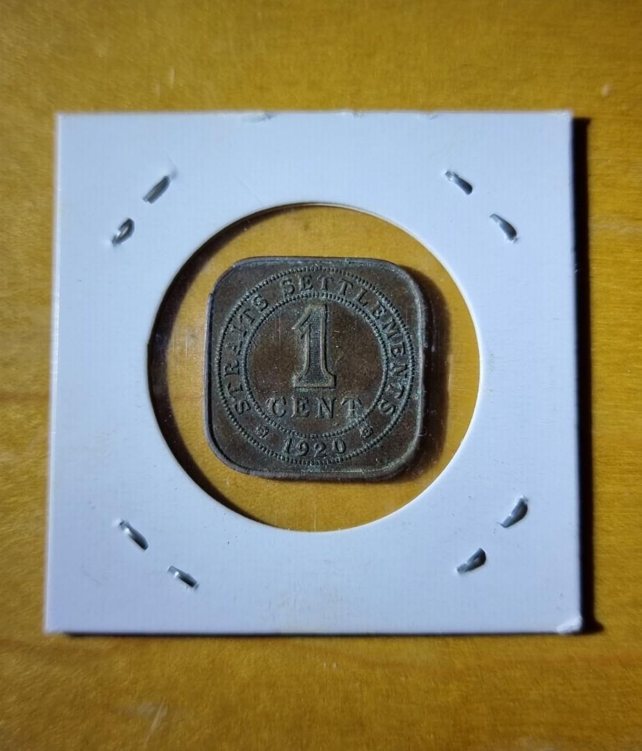 1 Cent Straits Settlement 1920 King George V, Hobbies & Toys ...