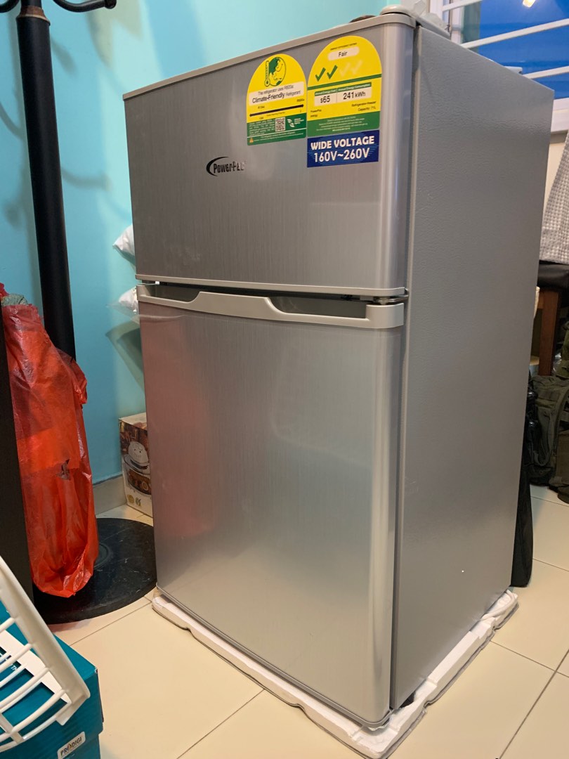 2 door mini fridge with freezer 71L powerpac on Carousell