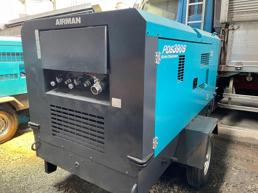 390 cfm Airman Std Screw Compressor Unit, Commercial & Industrial ...