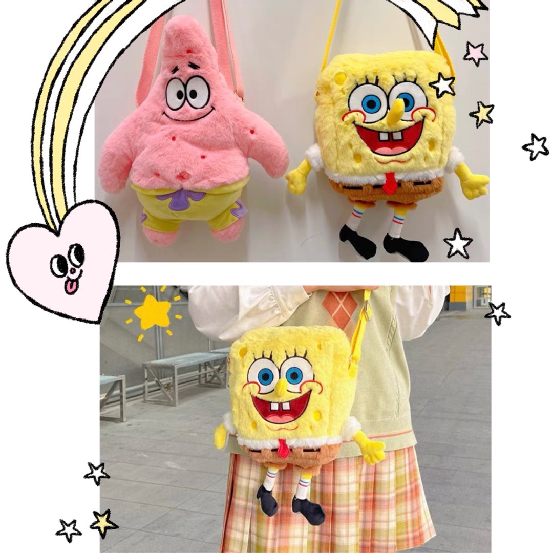 預訂 海綿寶寶袋 派大星袋 spongebob patrick star bag, 女裝, 手袋及銀包, 多用途袋 - Carousell