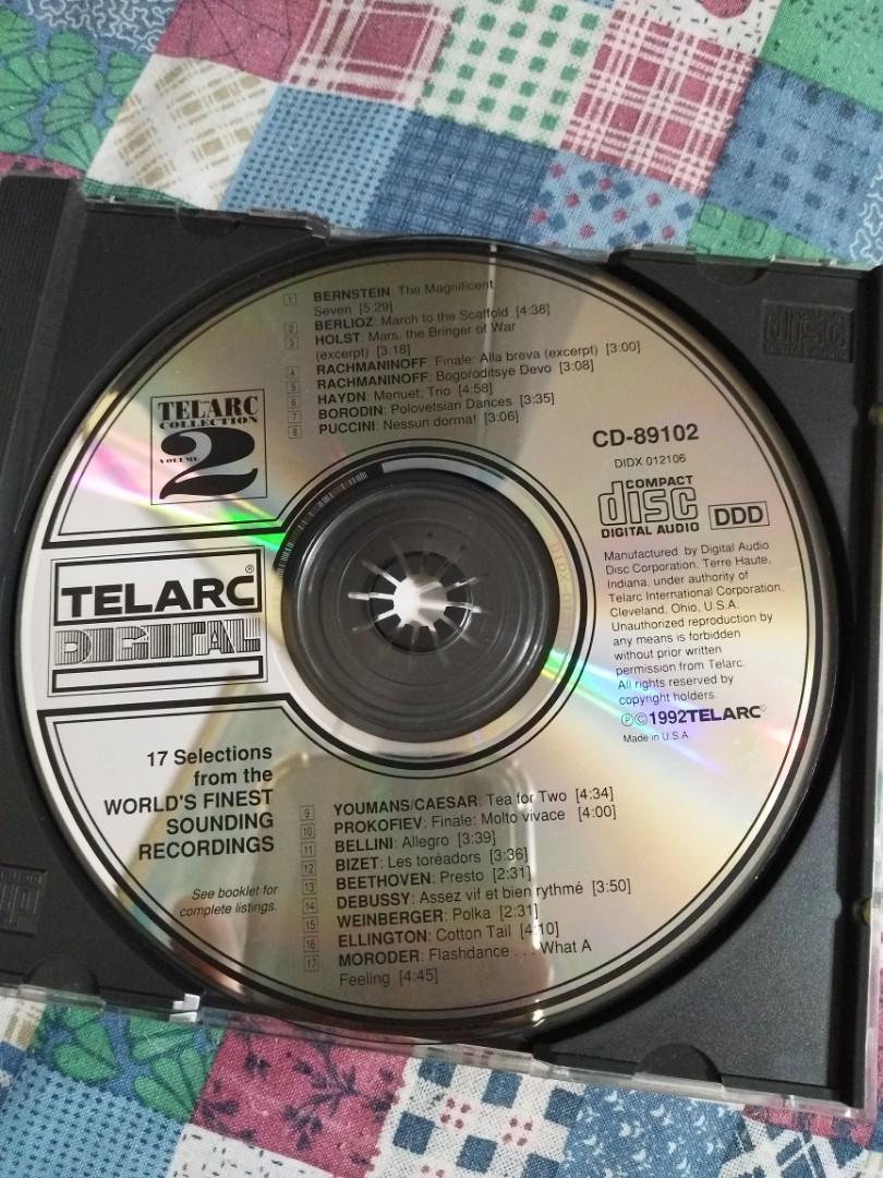 美版 THE TELARC COLLECTION VOL.2 CD 舊版 1992年 試音天碟, 興趣及遊戲, 音樂、樂器 & 配件, 音樂與媒體 - CD 及 DVD - Carousell
