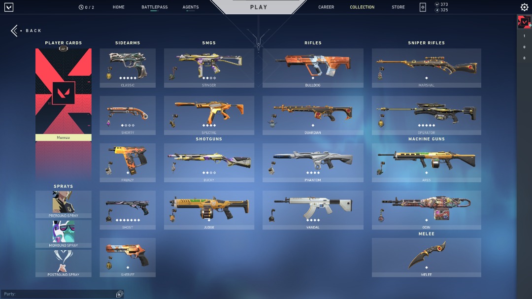 A1 12 Skins Ruin Dagger Valorant Account, Video Gaming, Gaming ...