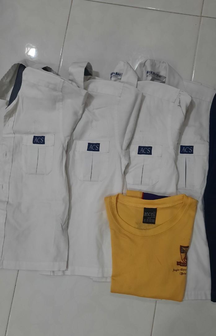 ACS Primary Uniform, Men's Fashion, Tops & Sets, Formal Shirts on Carousell