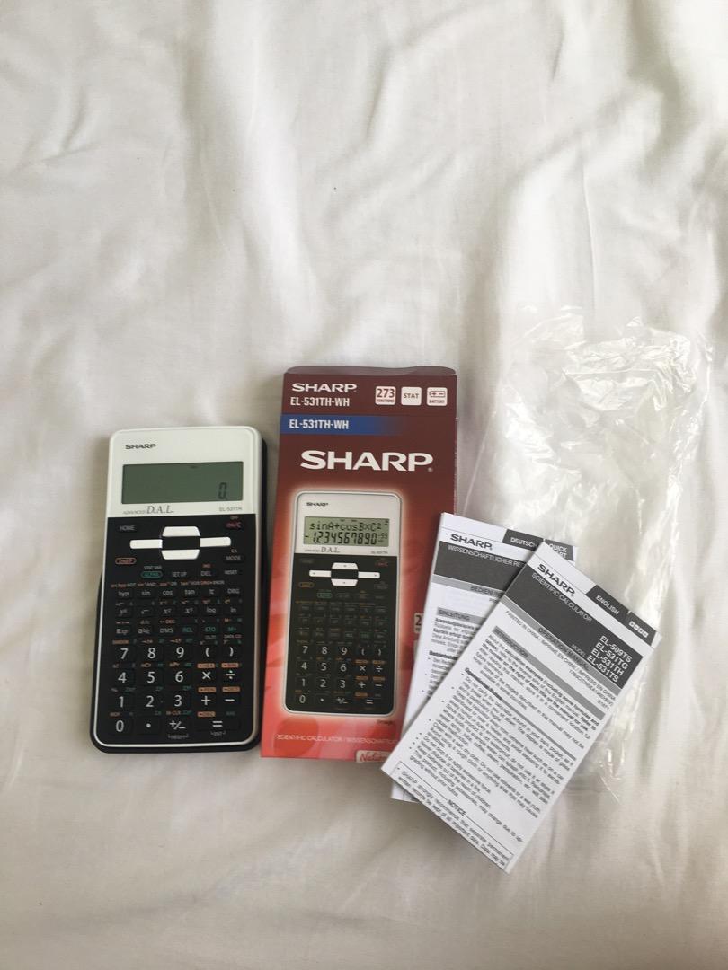 Aesthetic Sharp EL-531TH-WH Calculator, Computers & Tech, Office & Business Technology on Carousell