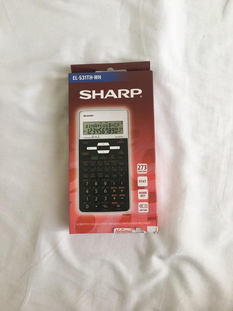 Aesthetic Sharp EL-531TH-WH Calculator, Computers & Tech, Office ...