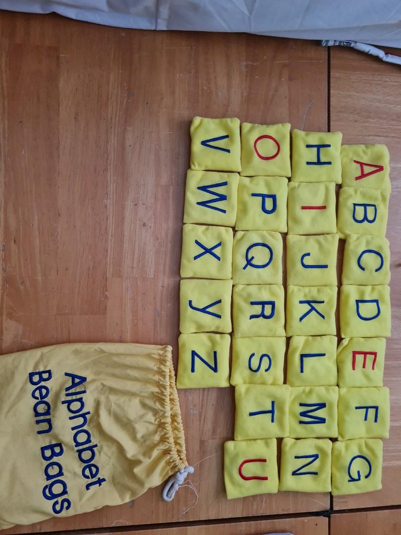 Alphabet bean bag, Hobbies & Toys, Toys & Games on Carousell