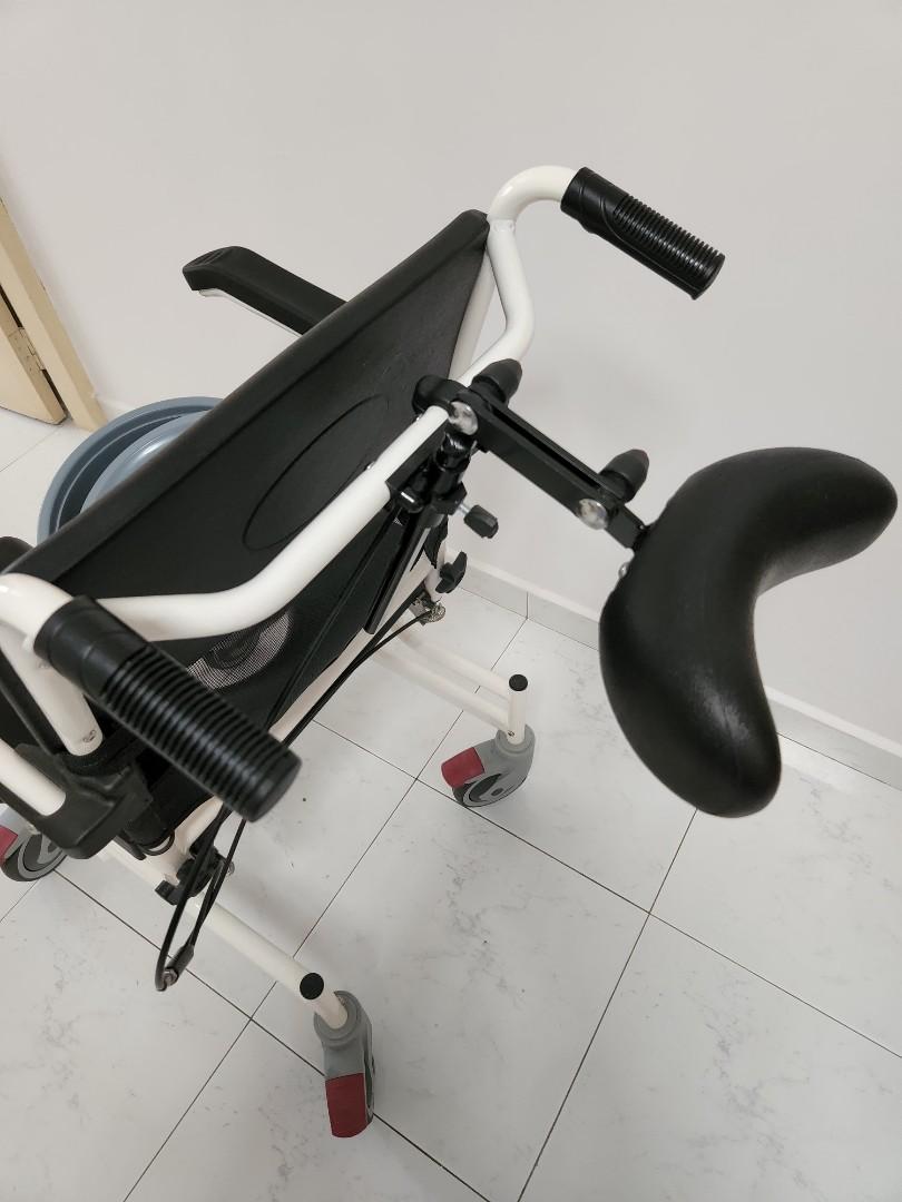Aluminum reclining commode chair, Health & Nutrition, Assistive ...