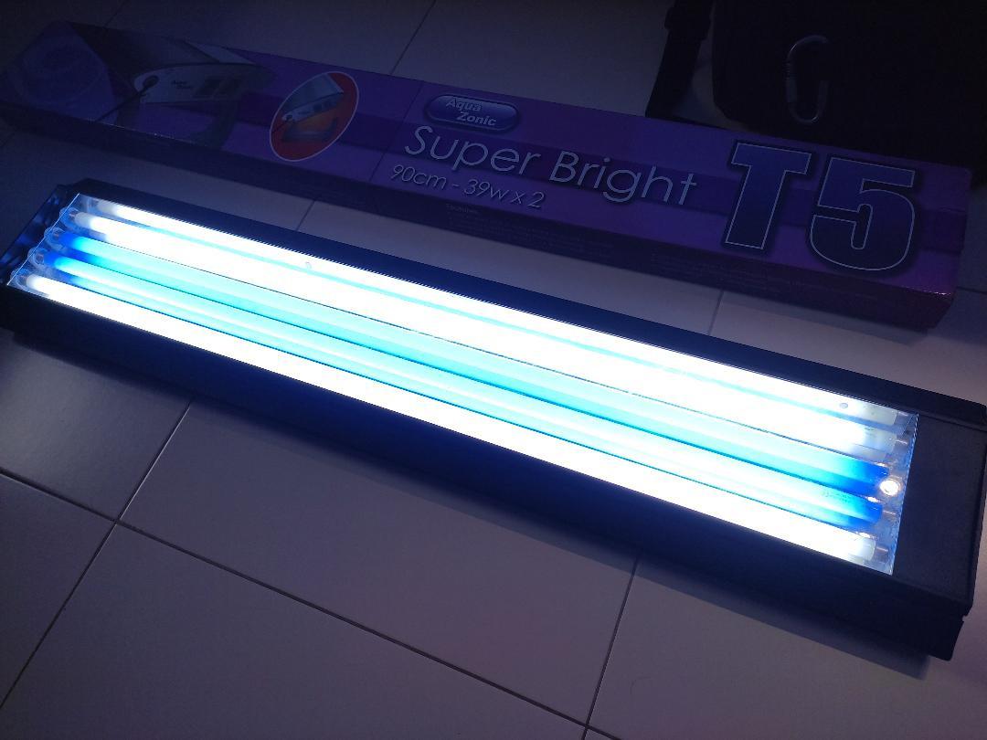 aquazonic 3 ft feet T5HO 4 tubes light for aquascaping planted tanks ...