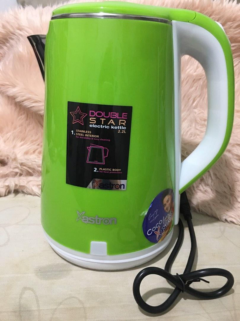 Astron Double Star Electric Kettle 2.2L, TV & Home Appliances, Kitchen ...