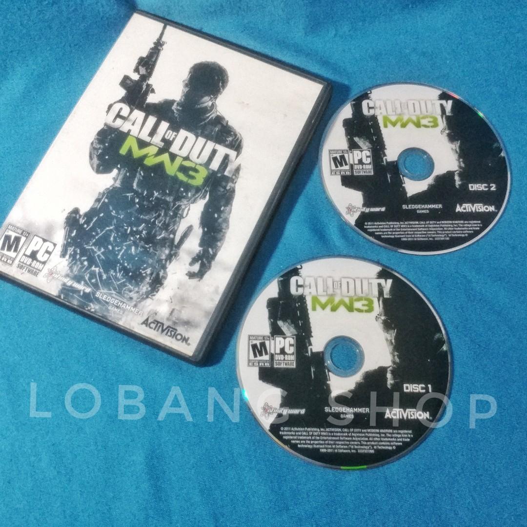 Authentic CALL of DUTY Modern Warfare 3 DVD Game Disc for PC Gaming ...