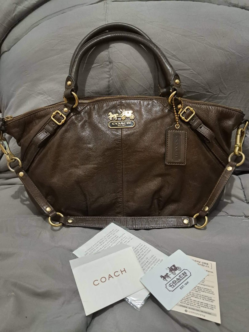 Authentic Vintage Coach two way bag, Luxury, Bags & Wallets on Carousell