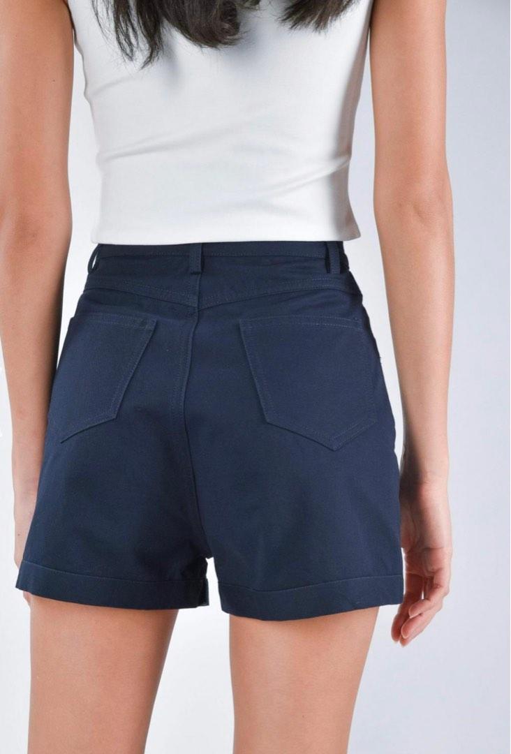 BNWT AWE SHANIE COTTON MUM SHORTS IN NAVY, Women's Fashion, Bottoms ...
