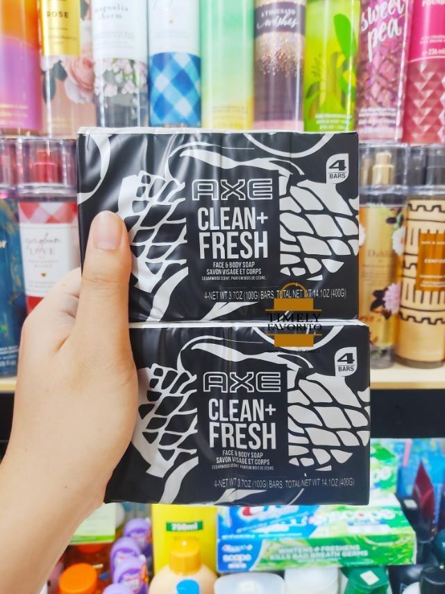 Axe Clean + Fresh Face & Body Soap 4 x 100g, Beauty & Personal Care ...
