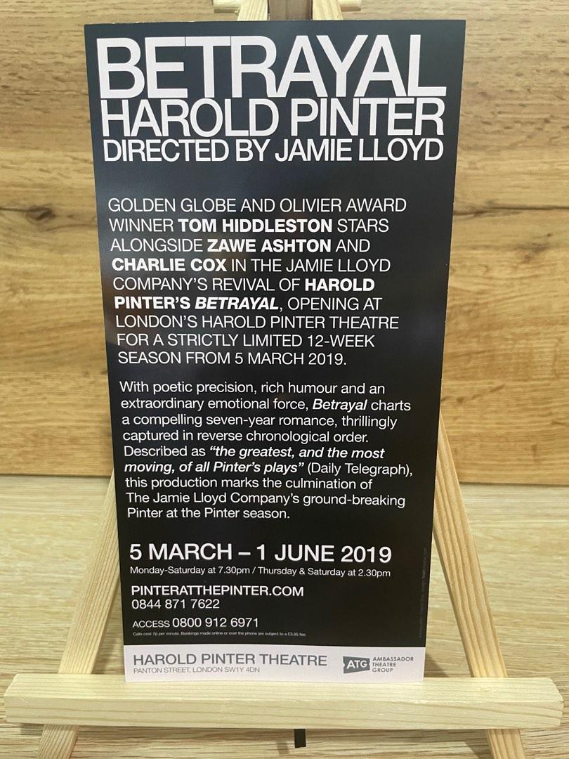 Betrayal by Harold Pinter Mini Poster, Hobbies & Toys, Memorabilia ...