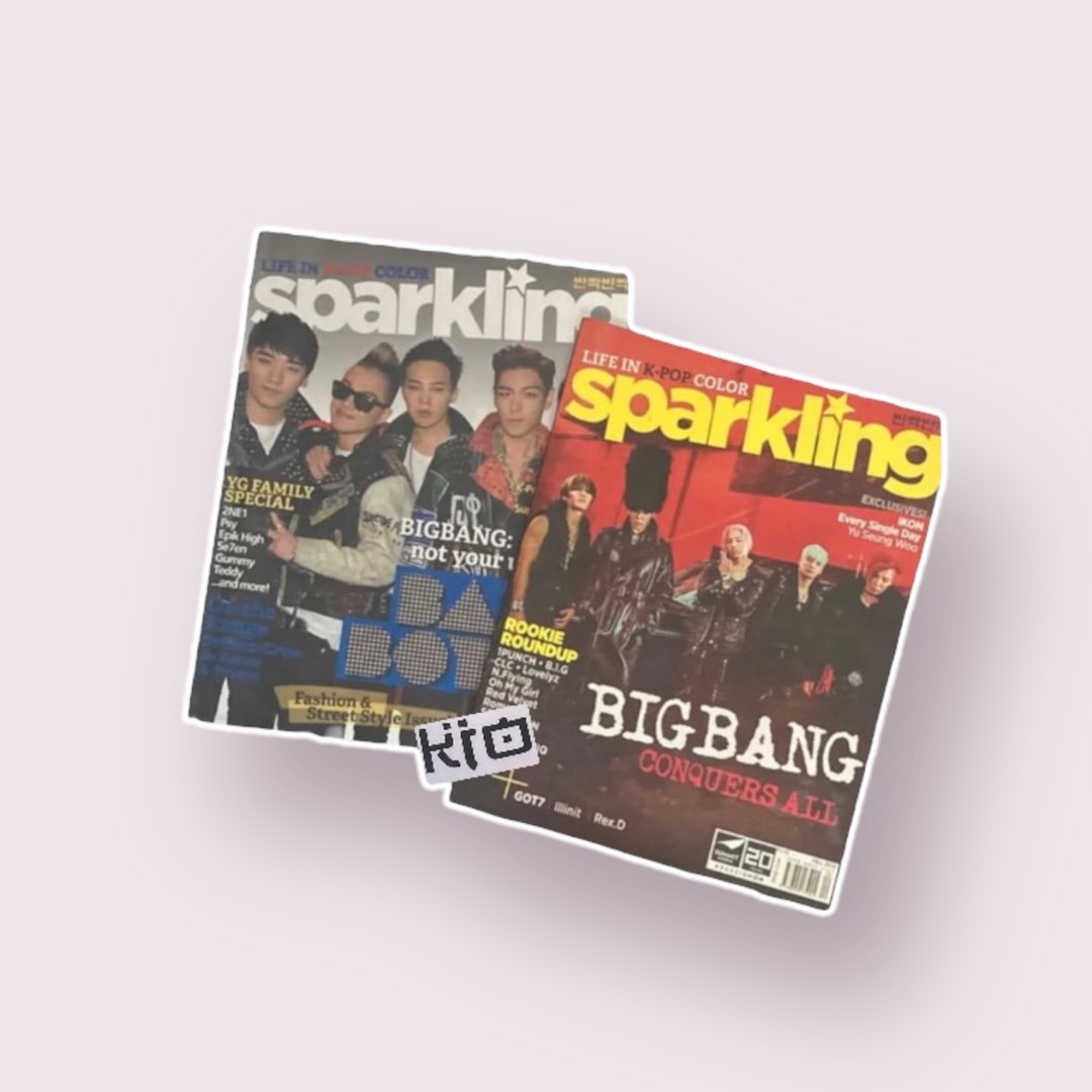 BIGBANG Sparkling Magazine Covers, Hobbies & Toys, Memorabilia ...