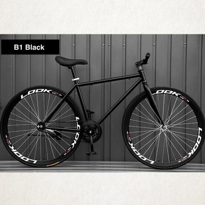 Black rim plain fixie with coaster brake, Sports Equipment, Bicycles ...