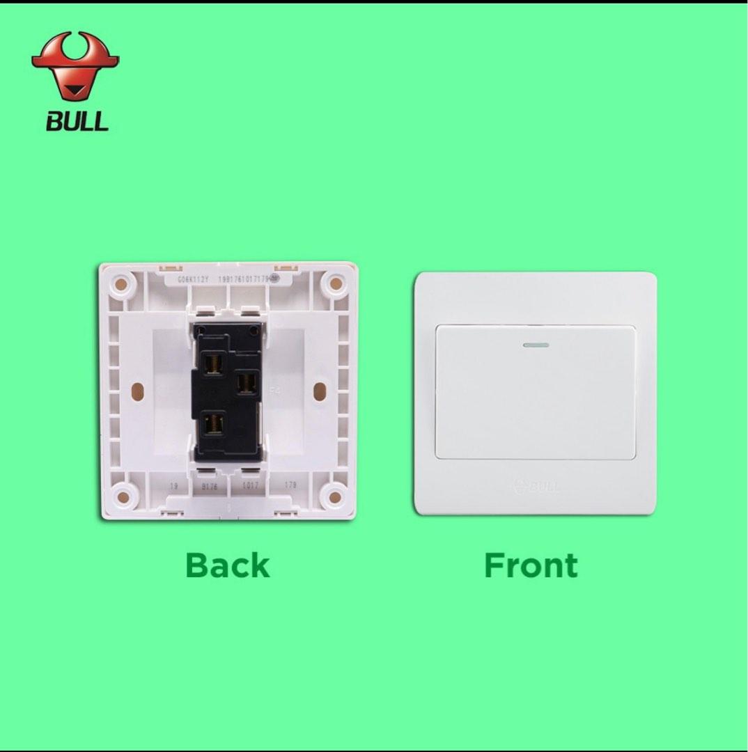 BULL 1 Gang 3 Way Switch G06K112Y, Furniture & Home Living, Lighting ...