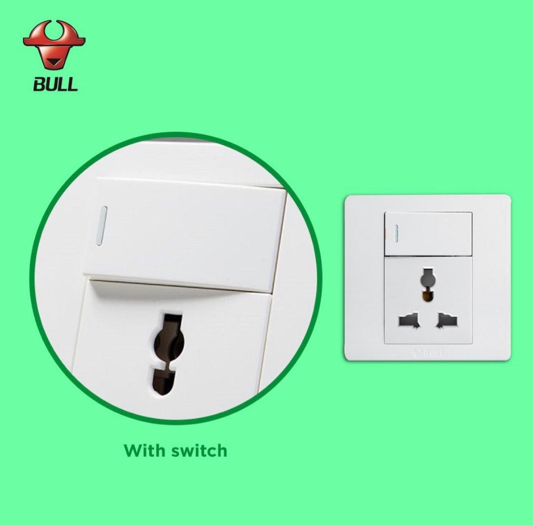 BULL Switch & Socket Combined Socket G06E205, TV & Home Appliances ...