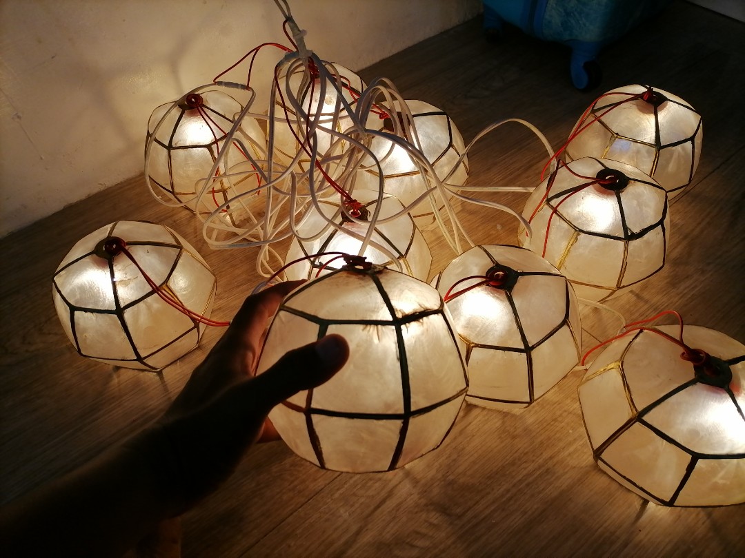 Capiz string light, Furniture & Home Living, Lighting & Fans, Lighting ...