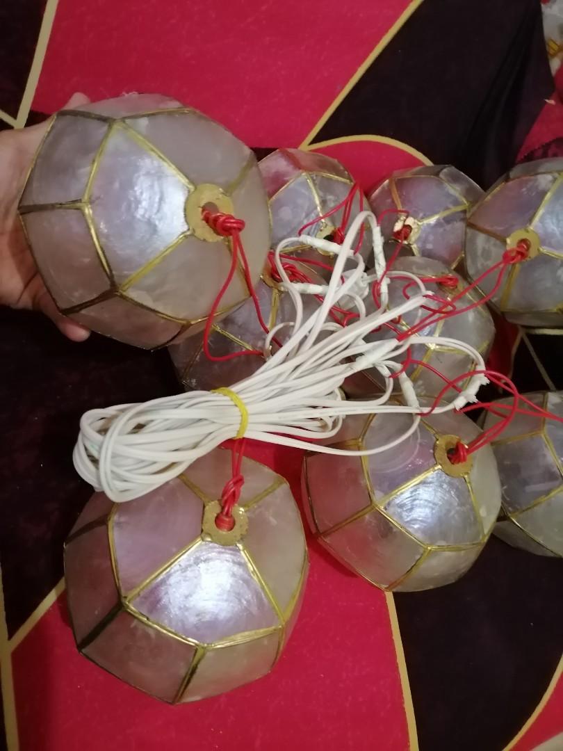 Capiz string light, Furniture & Home Living, Lighting & Fans, Lighting ...