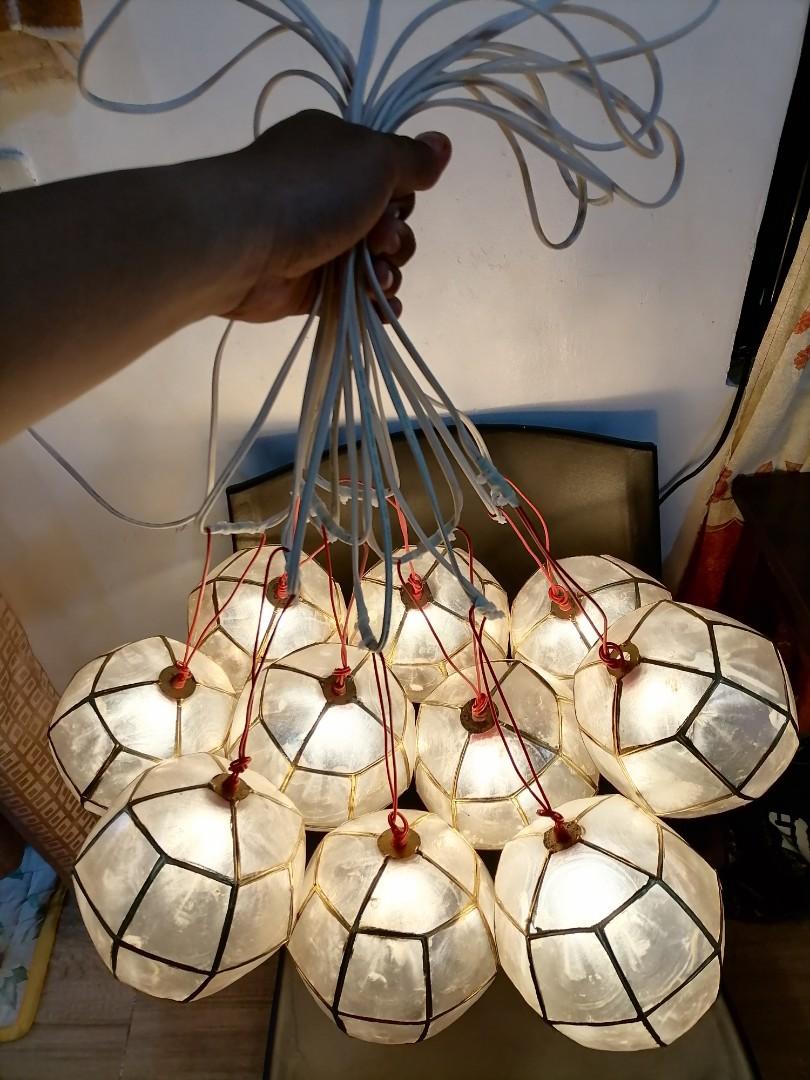 Capiz string light, Furniture & Home Living, Lighting & Fans, Lighting ...