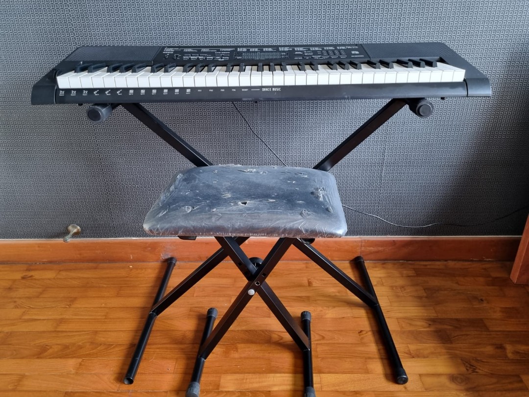 Casio CTK-3500 portable Keyboard w/Free Stand and chair, Hobbies & Toys ...