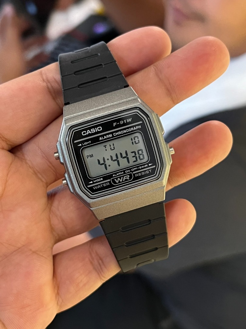 CASIO Digital Resin Unisex Watch F-91WM-1B, Luxury, Watches on Carousell