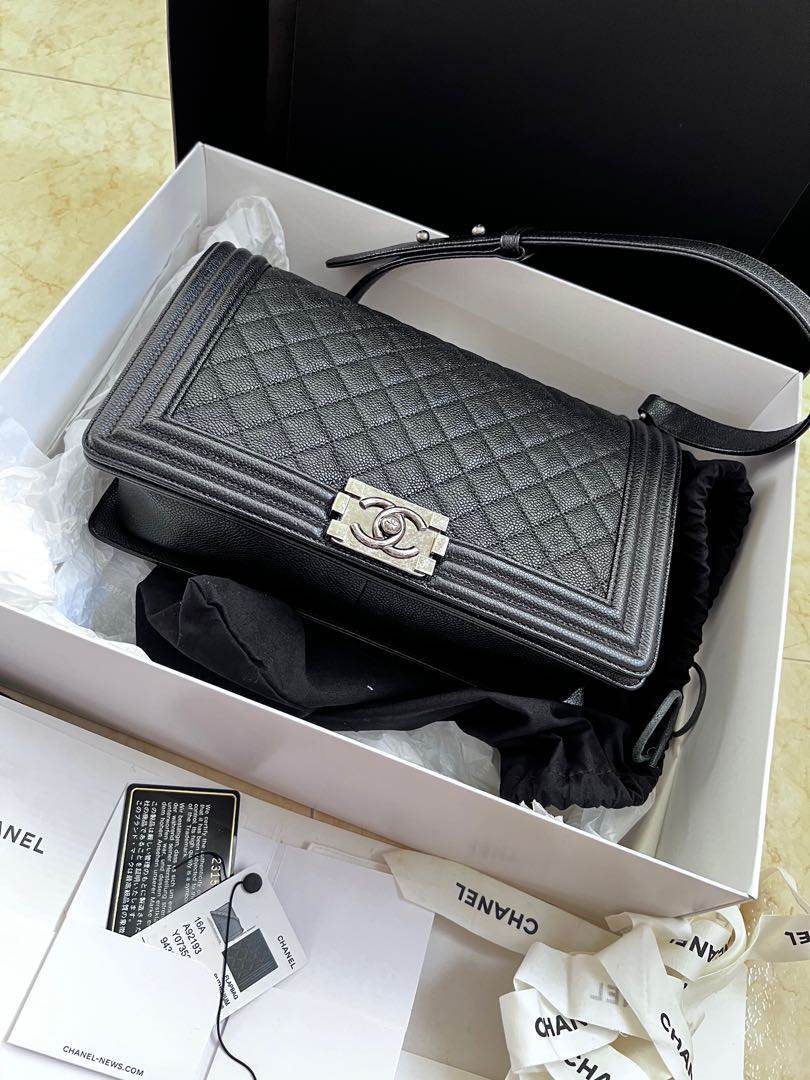 Chanel Boy, Luxury, Bags & Wallets on Carousell